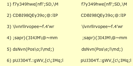 Logical Reasoning: Above are 6 rows containing two identical sets of ...