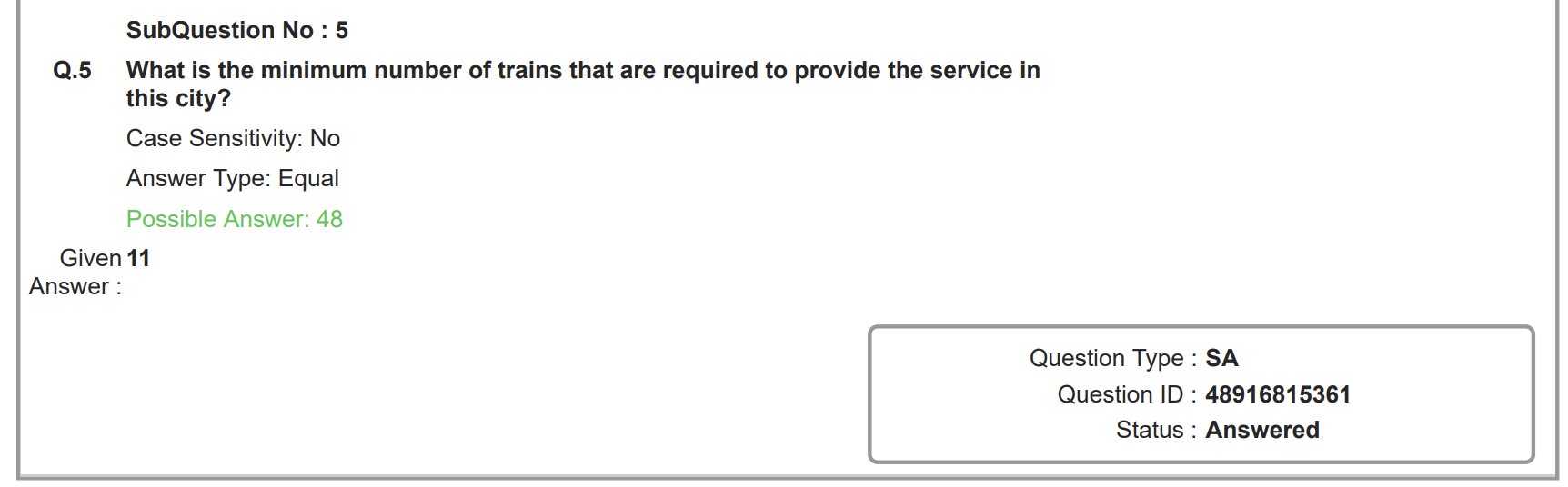 CAT 2022 Set-1 | Data Interpretation and Logical Reasoning | Question: 5 - Aptitude Overflow